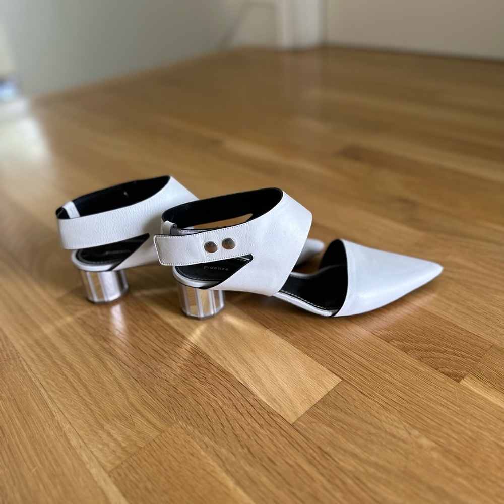 Proenza Schouler Mirrored Heel Sandals. Size 36 - Gem